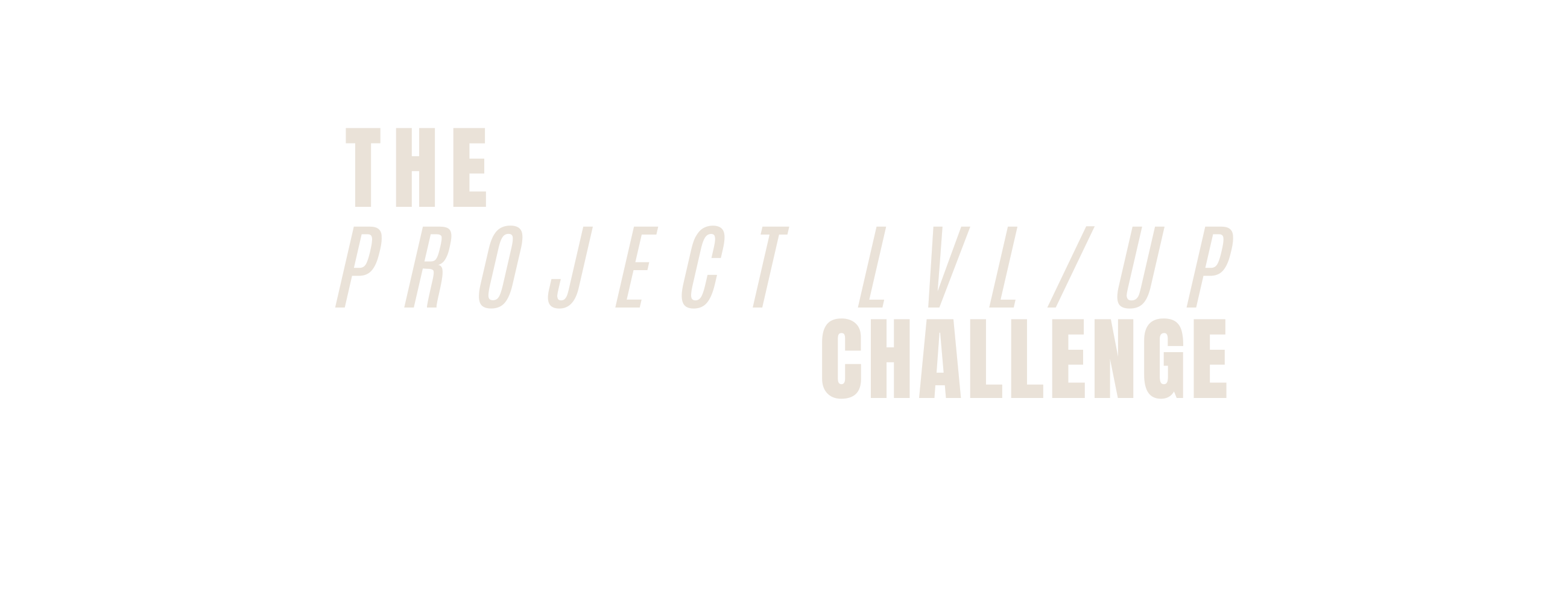 Project LVLUP 8 Week Challenge - Join Now